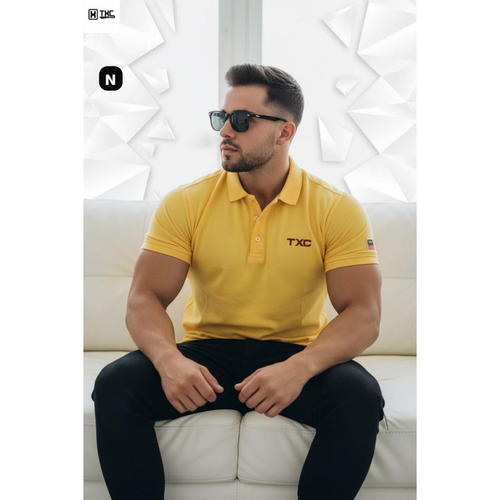 CAMISA GOLA POLO MASCULINA TXC | Shopee Brasil