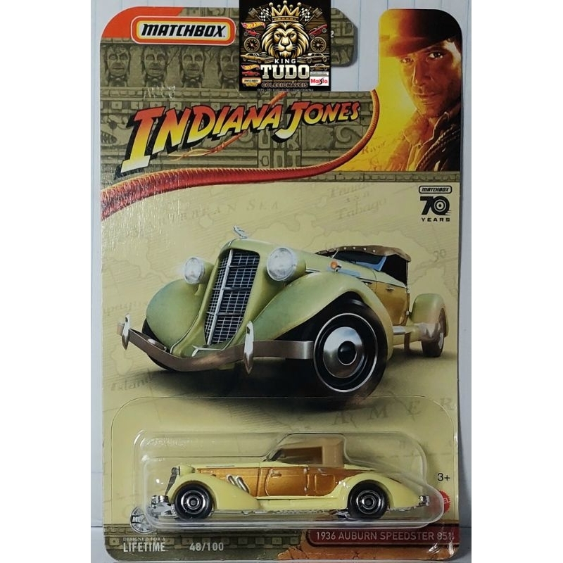 MATCHBOX 1936 AUBURN SPEEDSTER 851 INDIANA JONES | Shopee Brasil