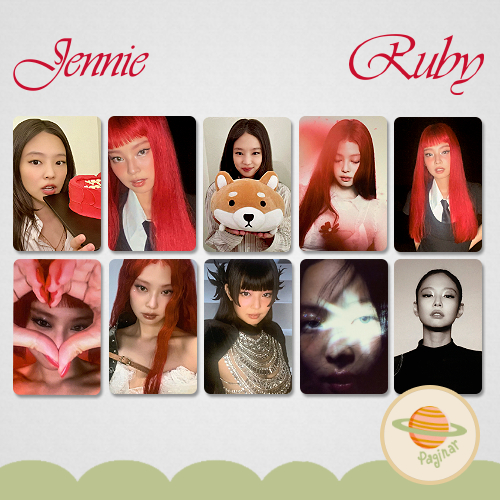 JENNIE Ruby Merch set 10 photocards fanmade - Blackpink kpop | Shopee ...