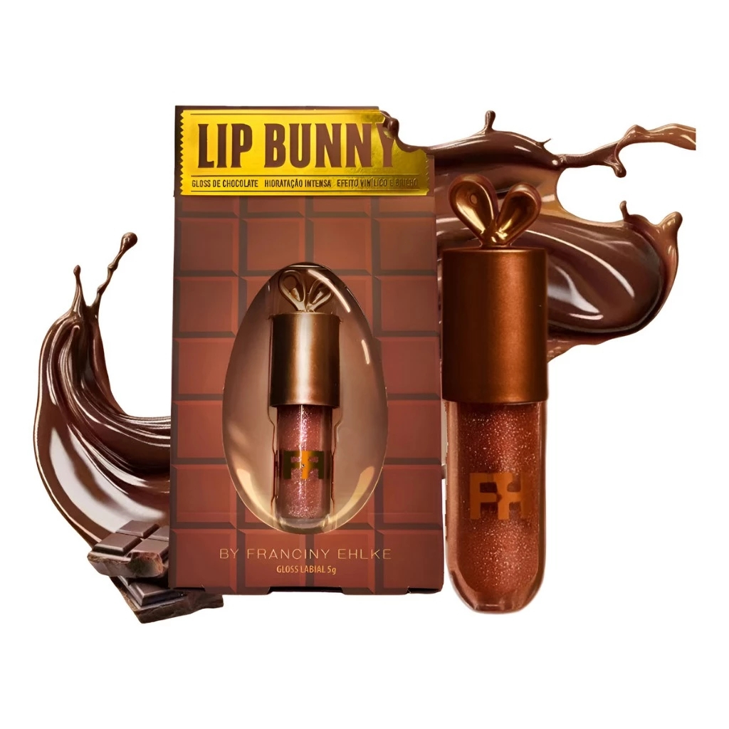 Gloss Labial Fran by Franciny Ehlke Lip Bunny 5G Chocolate Hidratante ...