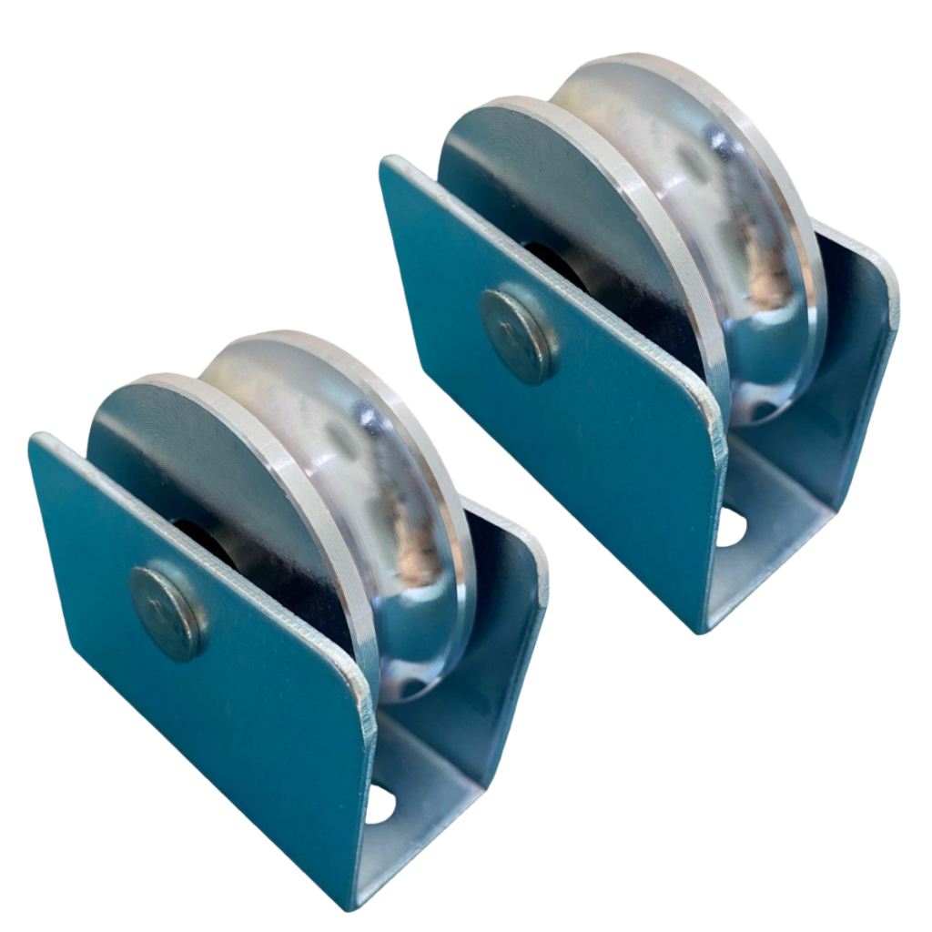 Kit 2 Roldana Aliaço Portao de Correr 2 Polegadas (5 cm) Tipo U Ferro 1 ...