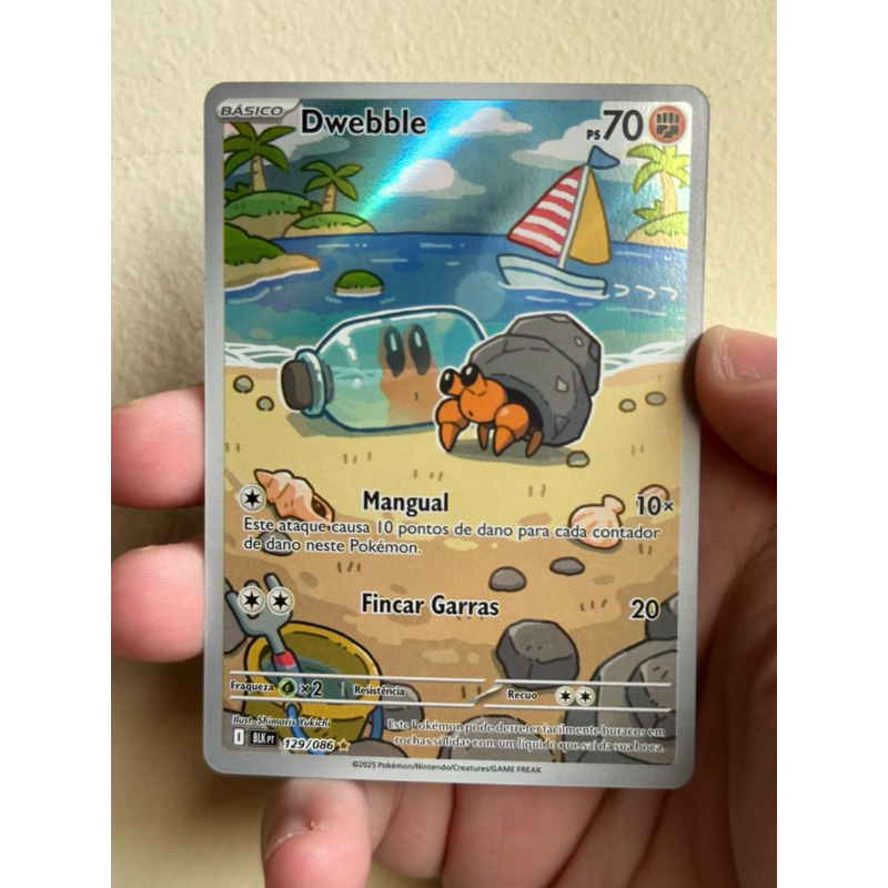 Pokemon TCG- Dwebble (129/086) raio preto | Shopee Brasil
