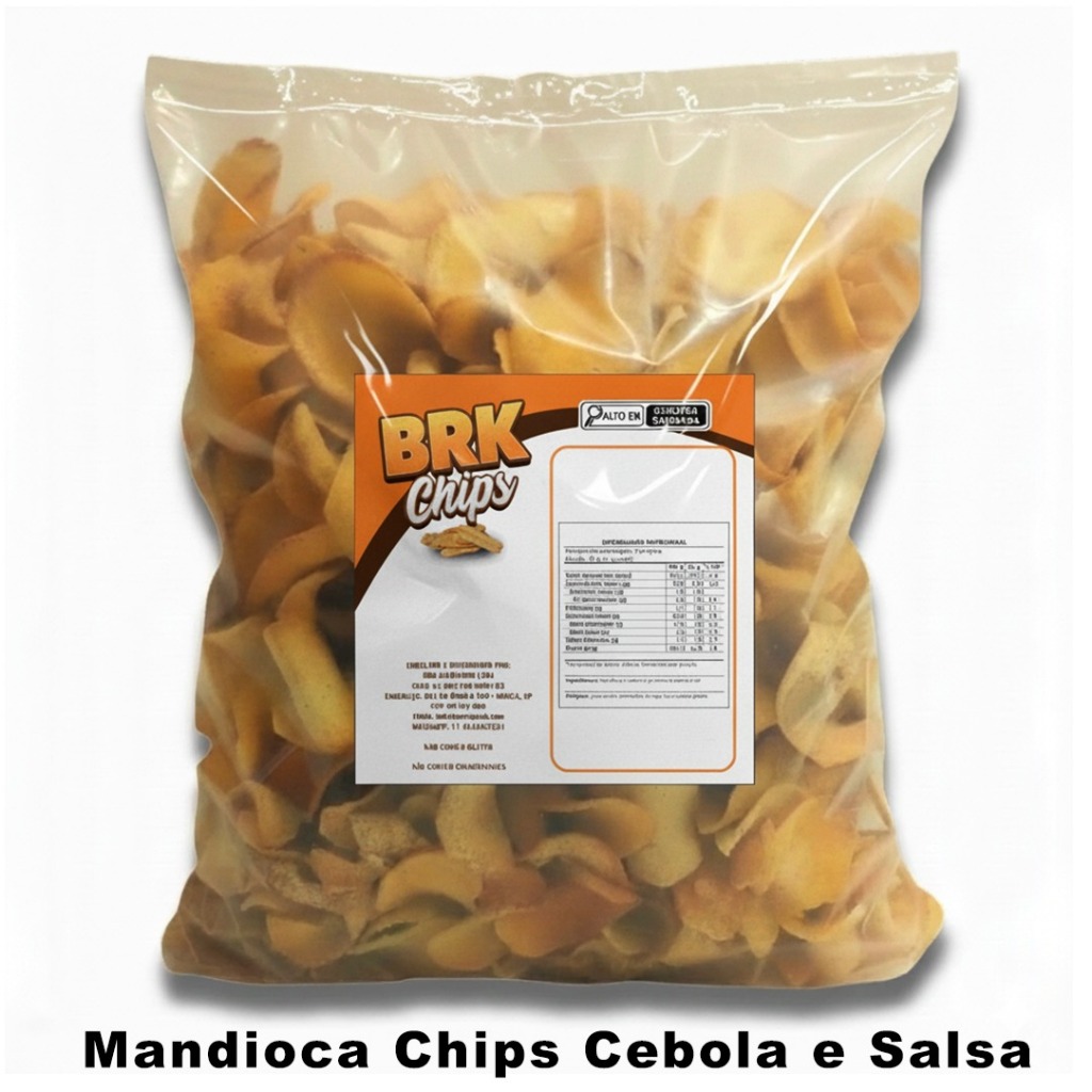 Mandioca/Aipim Cebola e Salsa 250g 500g 1kg | Snack Natural Crocante ...