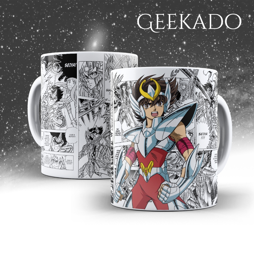 Canecas Os Cavaleiros do Zodiaco Anime Saint Seiya Ikki Hyoga Shun ...