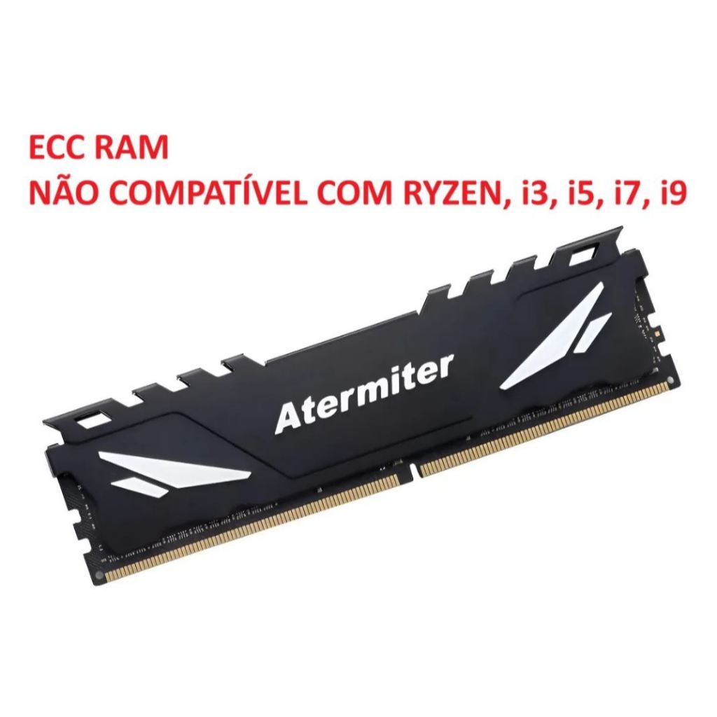 Memória Ram Ecc Atermiter Ddr4 8gb 2666mhz Com Dissipador | Shopee Brasil