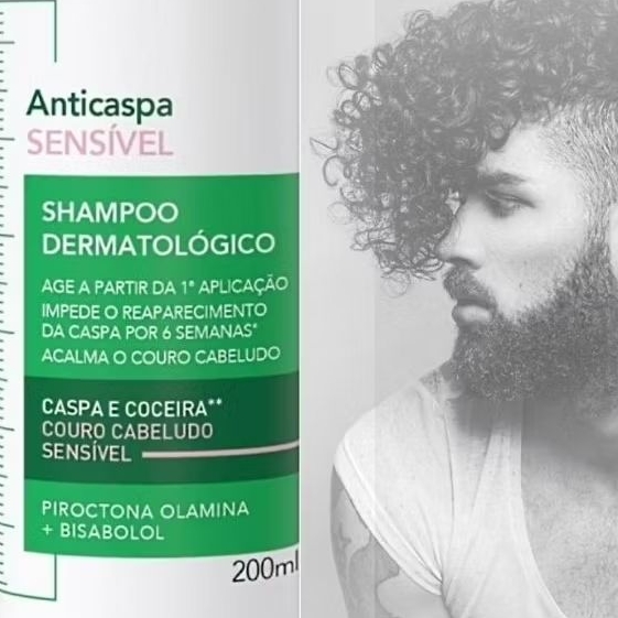 Shampoo Anticaspa sensivel 200ml | Shopee Brasil