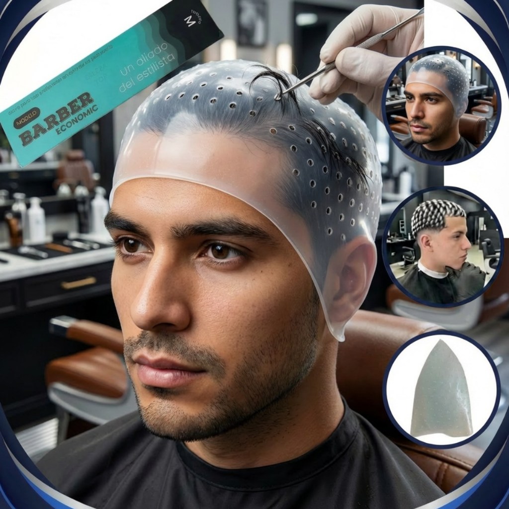 Touca Para Mechas,reflexos E Luzes Maf barber economic Transparente ...