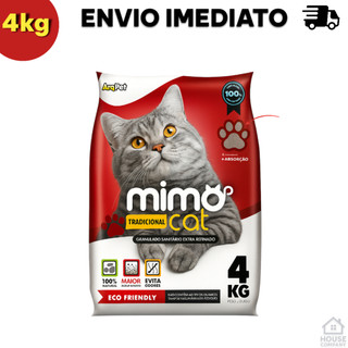 Areia Sanitária Higiênica Argila Natural para Gatos Grãos Médios ...