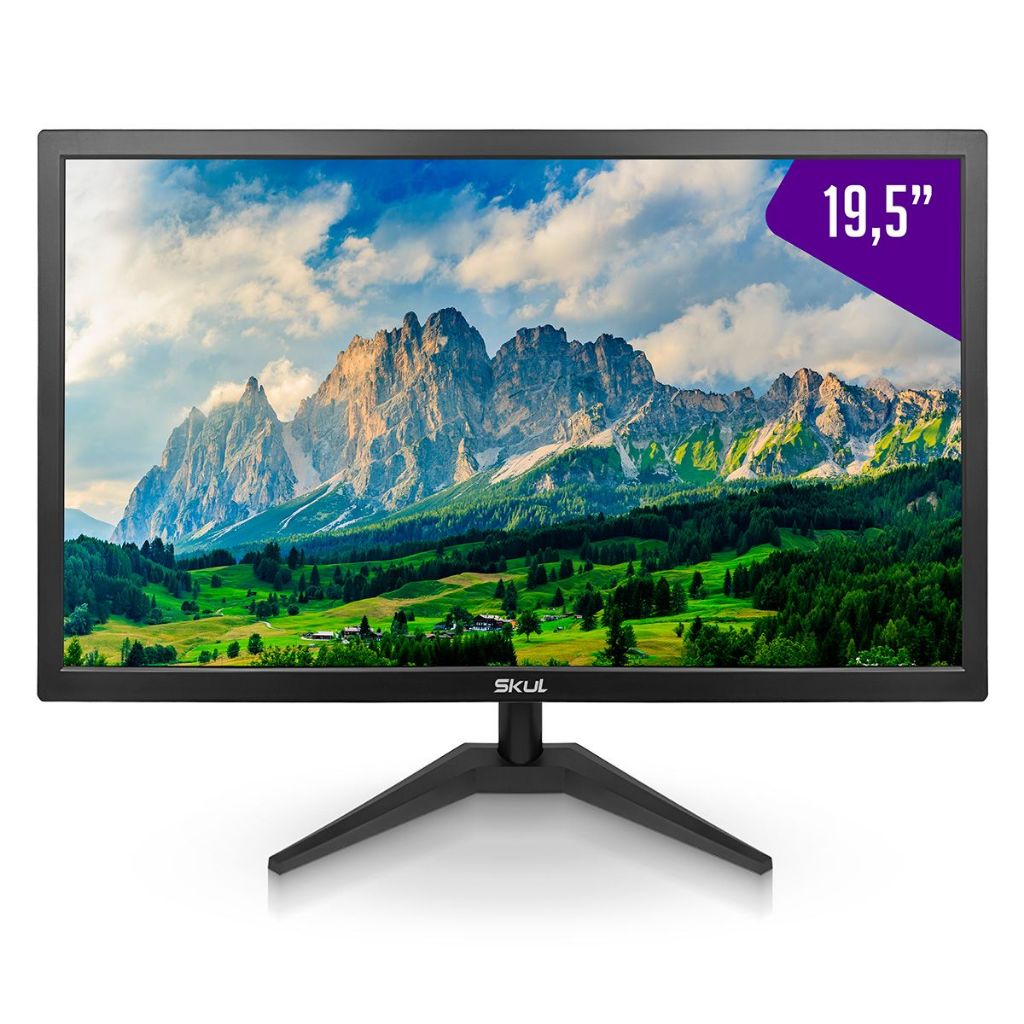 Monitor Skul 19,5" Office Led 5Ms Hdmi+Vga - Sm1955Msy | Shopee Brasil