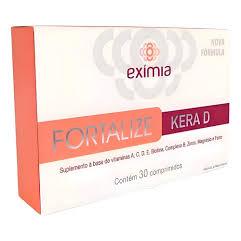 Exí­mia Fortalize Kera D Suplemento Vitamínico 30 Comprimidos Sabor Sem ...