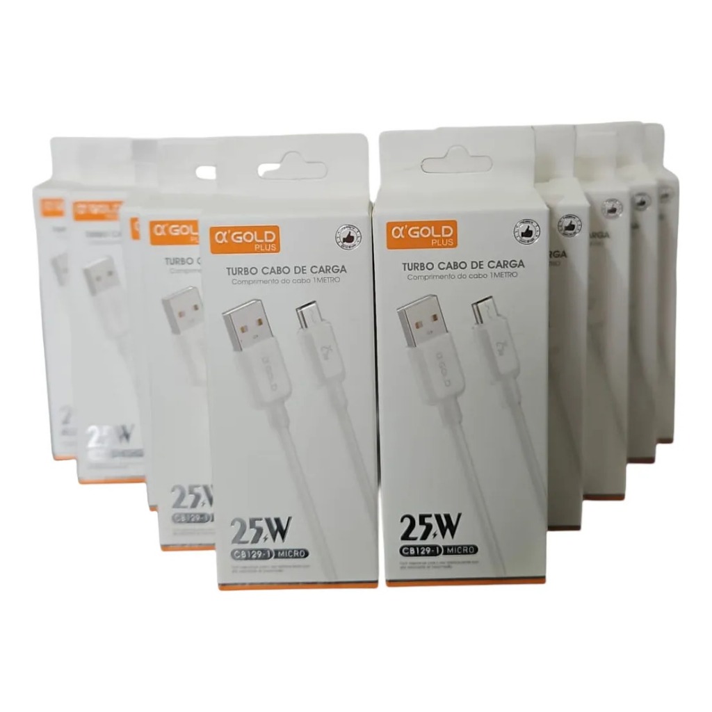 Kit 10 Cabos Micro Usb V8 Atacado Revenda Nota Fiscal Lote | Shopee Brasil