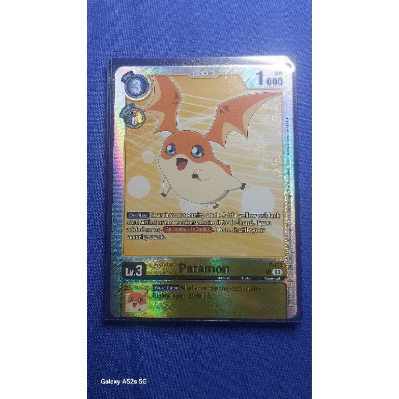 carta card raro Digimon patamon p 122 | Shopee Brasil