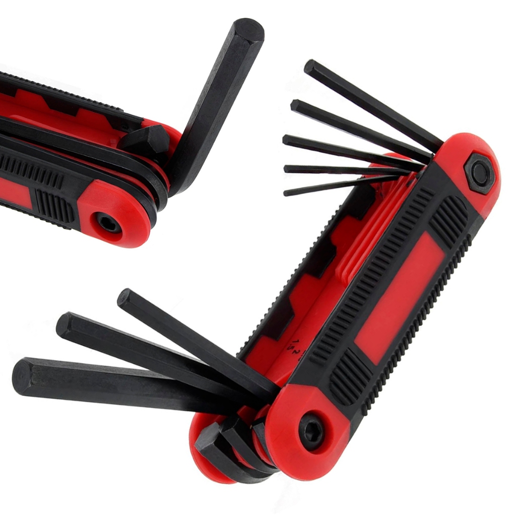 Chave Allen Tipo Canivete Jogo 8 Pontas 1.5 A 8 Mm Ferramenta Multiuso ...