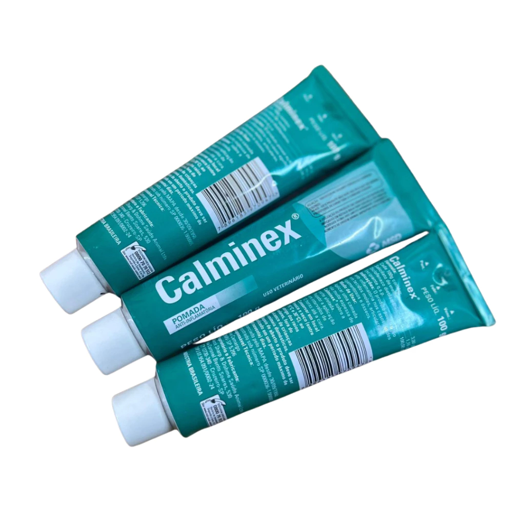 Pomada Calminex 100G Anti-Inflamatoria Uso Vet - Dores Musculares ...