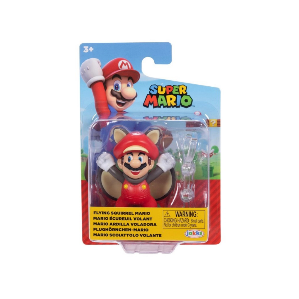Boneco Articulado Super Mario Esquilo Voador De 6cm Sunny | Shopee Brasil