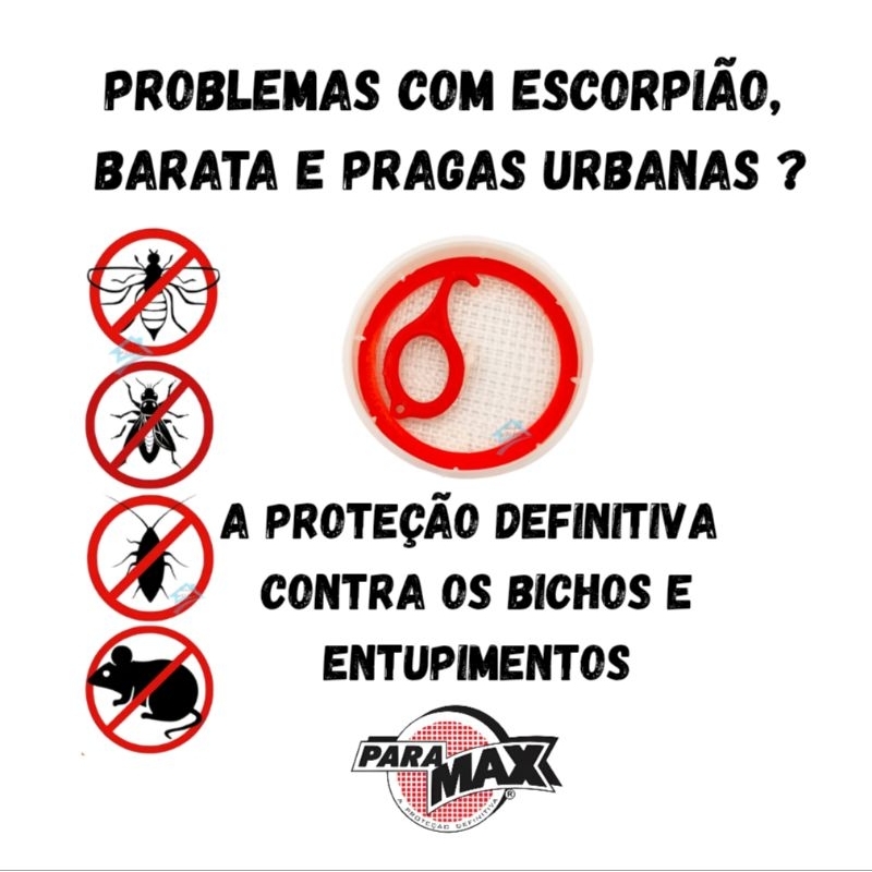 Tela Ralo Protetor Pequeno 10cm Contra Insetos Bichos Barata Escorpião ...