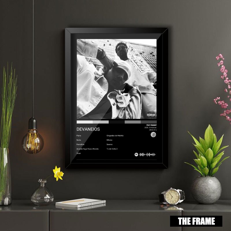 Quadro Decorativo A4/A3 Spotify Bradockdan Album Devaneios | Shopee Brasil