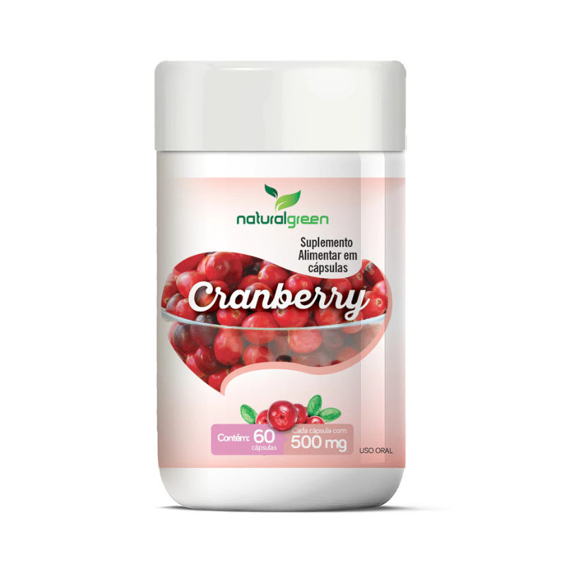 Cranberry NaturalGreen 500mg – Proteção Urinária + Antioxidante – 60 ...