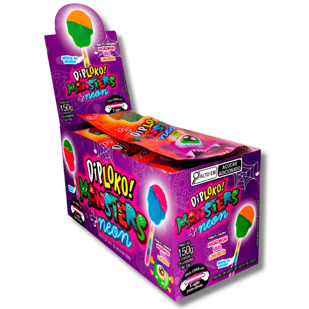 Dip Loko Monsters + Neon Caveira 150g | Shopee Brasil
