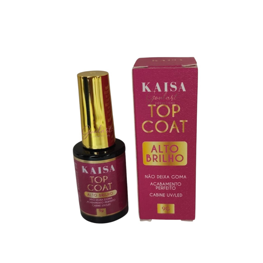 Top Coat Alto Brilho Kaisa - Sem Goma - Auto Nivelamento - Cabine Led ...