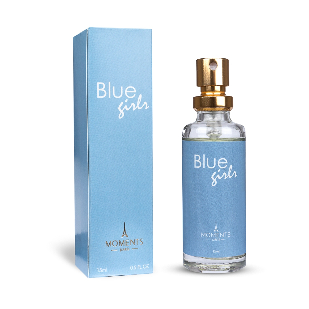 Blue Girl Perfume De Bolso Feminino 15 ML Moments Paris | Shopee Brasil