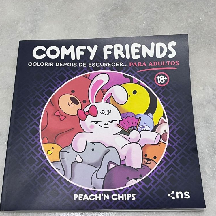 Livro de Colorir COMFY FRIENDS (+18) - Desenhos Para Colorir Pintar ...