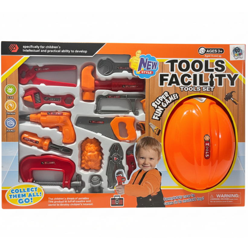 Kit Conjunto De Ferramentas Brinquedo Divertido Infantil - Tools Set ...