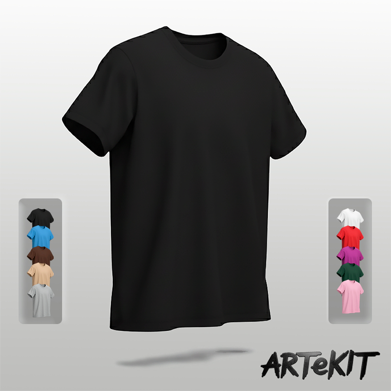 Camiseta Masculina Algodão Lisa Premium, Camiseta básica Preta ...