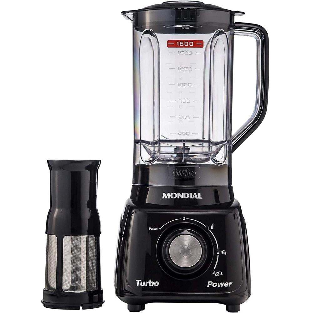 Liquidificador Turbo Power L-99-FB Mondial Preto 500W 220V – Potência e ...