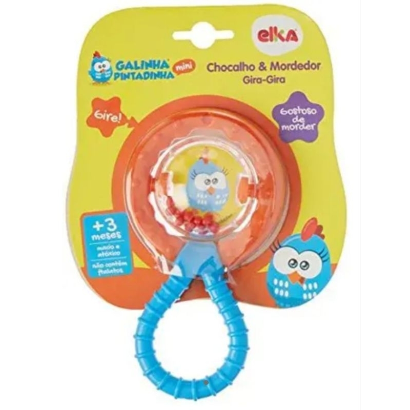 chocalho com mordedor galinha pintadinha +3m elka | Shopee Brasil