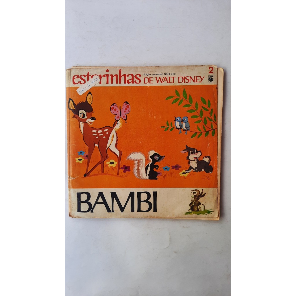 Disco de Vinil Compacto - Historinhas Disney com livro e disco - Bambi ...