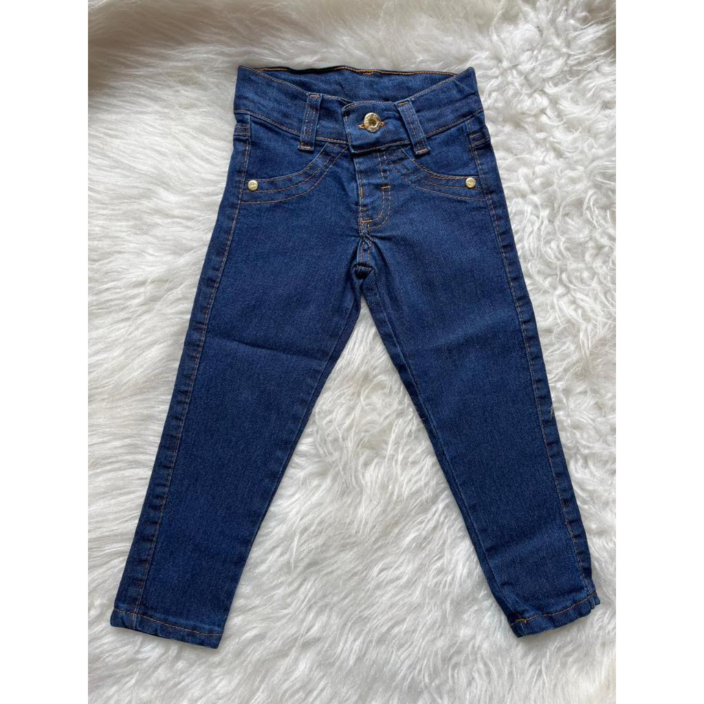 Calças Jeans Infantil Feminina 1 2 3 4 6 8 Anos Jeans Premium ...