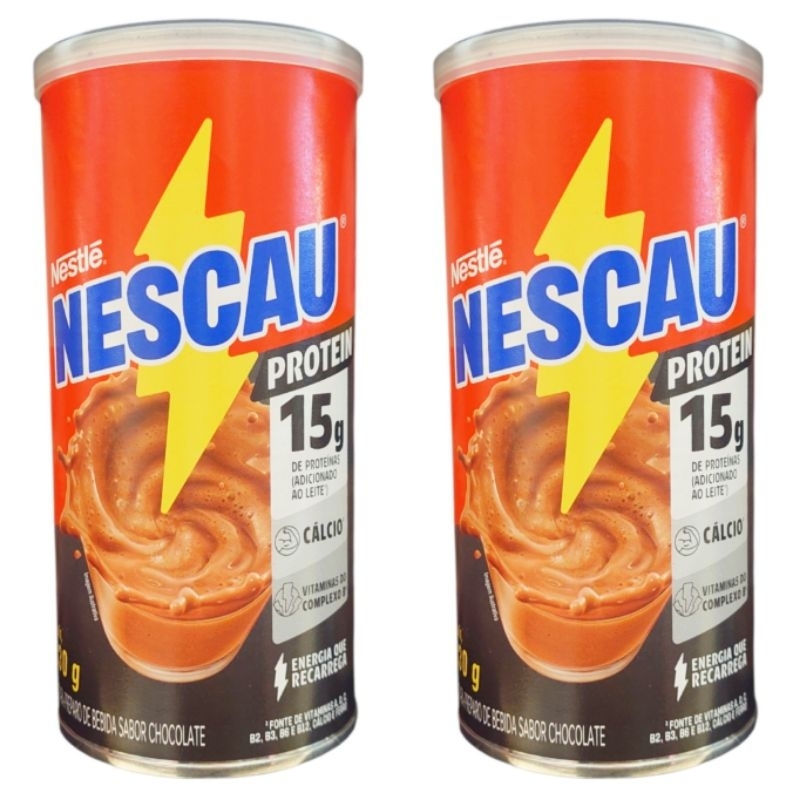 Novo Nescau Protein Lata Kit Com 2 Unidades de 330g | Shopee Brasil