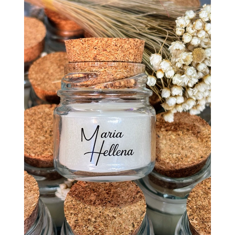 kit MINI VELA VEGANA AROMÁTICA PERSONALIZADA, CASAMENTO MATERNIDADE, ANIVERSÁRIO,BATIZADO KIT C ...