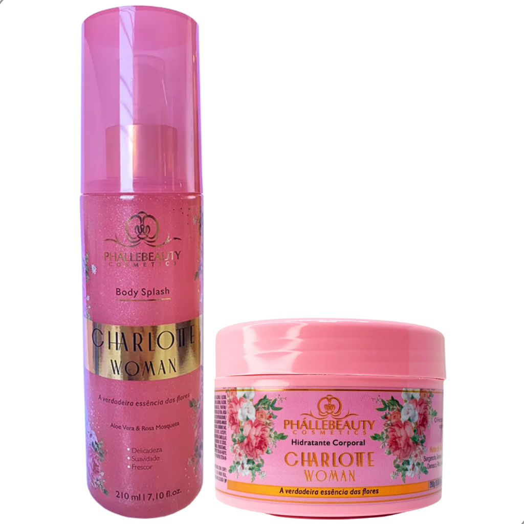 Kit Charlotte Woman Phallebeauty Body Splash Spray + Hidratante ...
