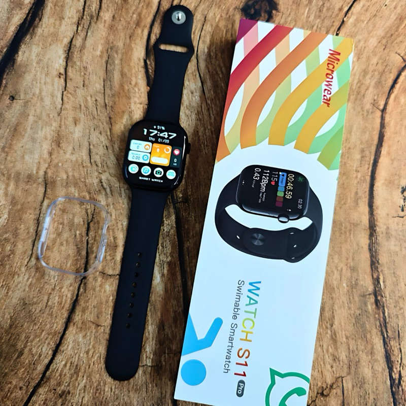 Smartwatch S11 Pro Série 11 Microwear – GPS Integrado, AMOLED, Ligações ...