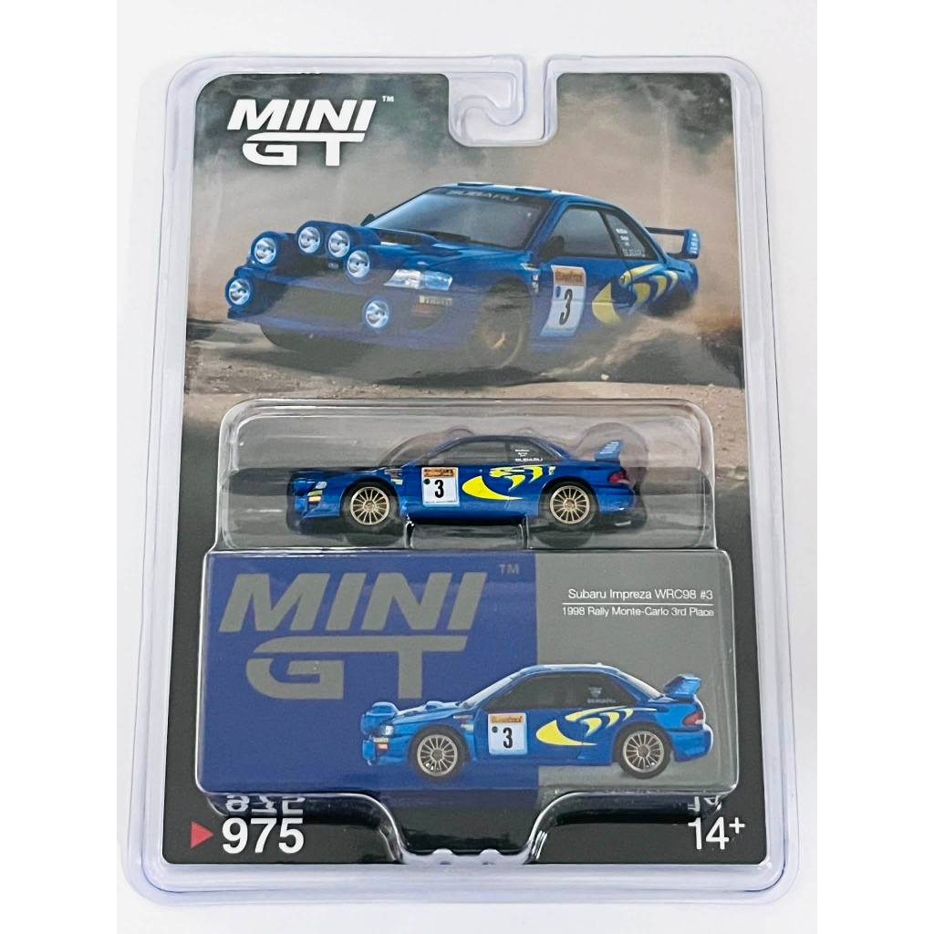 Mini GT - Subaru Impreza WRC98 #3 1998 Rally Monte-Carlo 3rd Place ...