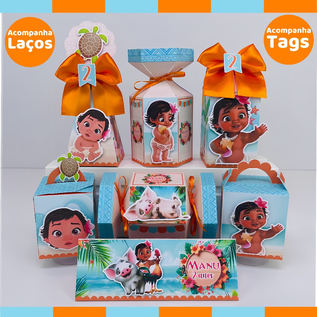 Kit Festa Moana Baby Pegue e Monte – Decoração e Lembrancinhas ...