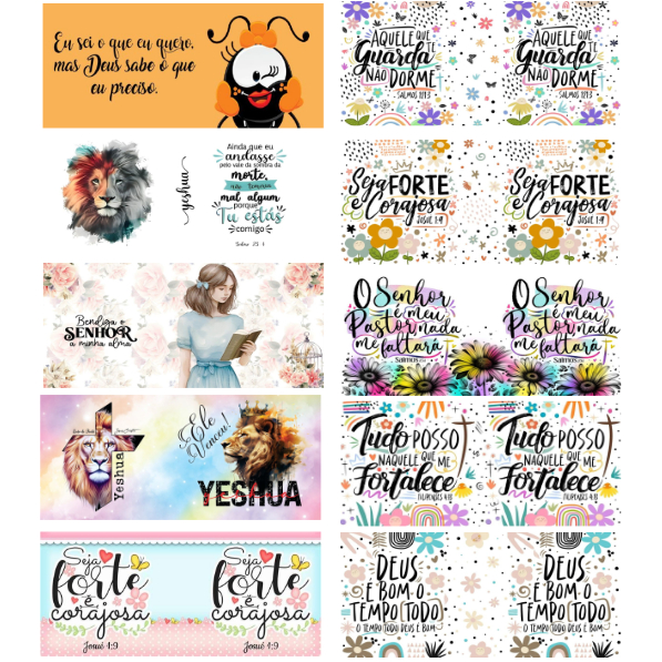 30 ESTAMPAS BÍBLICAS PRONTAS SUBLIMAÇÃO CANECAS | Shopee Brasil