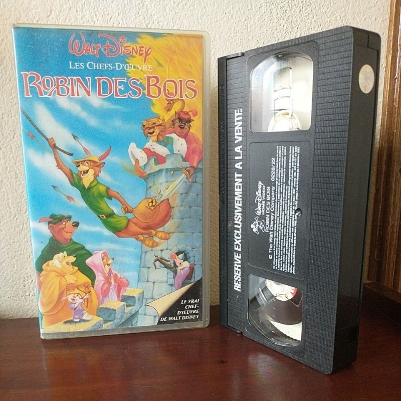 VHS Robin Hood - Edição Francesa (Walt Disney) | Shopee Brasil