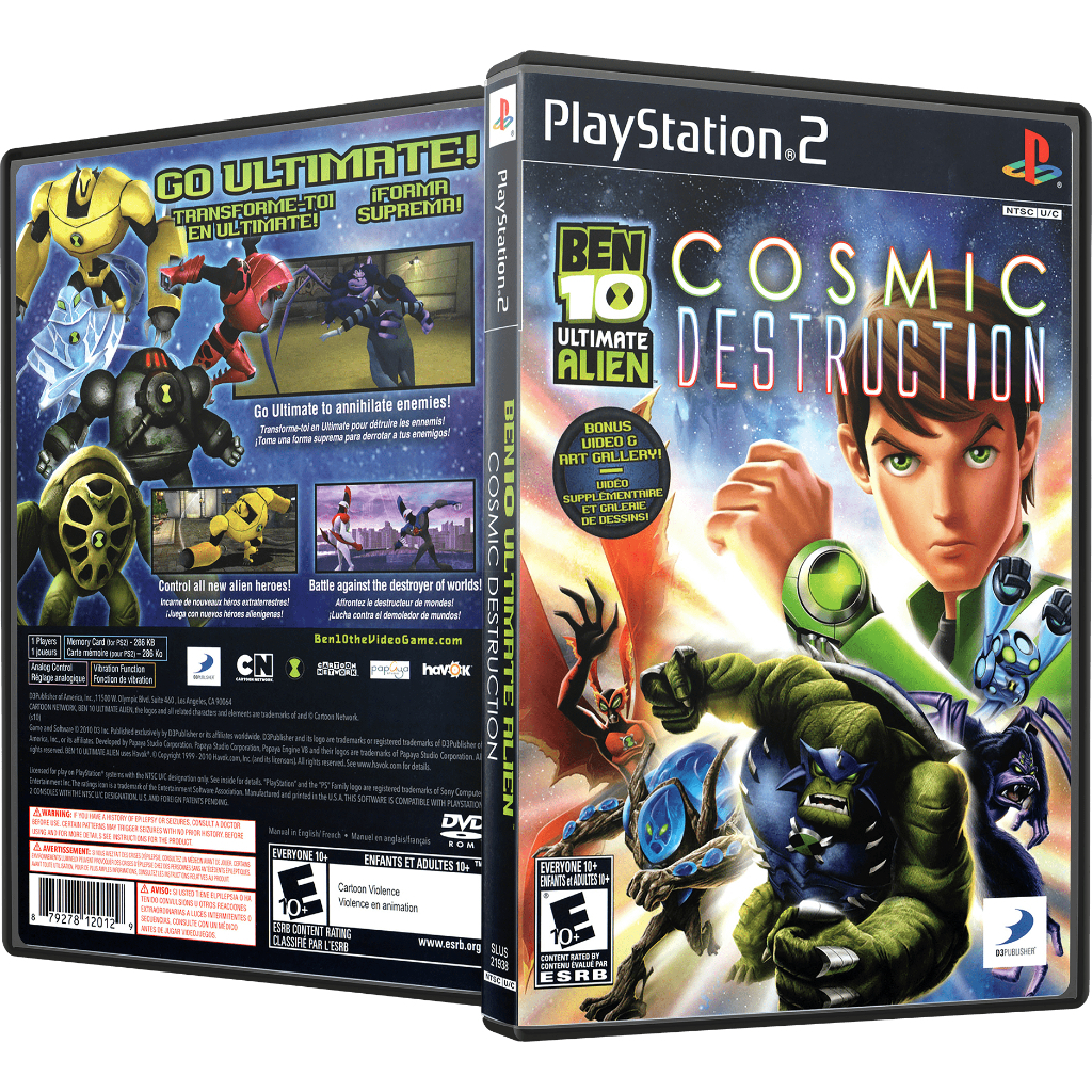 Ben 10 Ultimate Alien Cosmic Destruction (Português) PS2 – Mídia Física ...