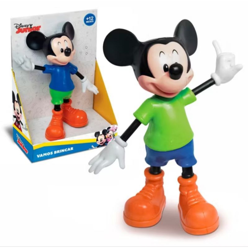 Boneco Mickey Mouse em Vinil Articulado Disney | Shopee Brasil