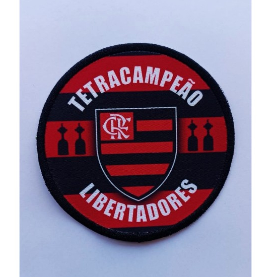Patch flamengo comemorativo tetracampeão libertadores 2025 termocolante ...
