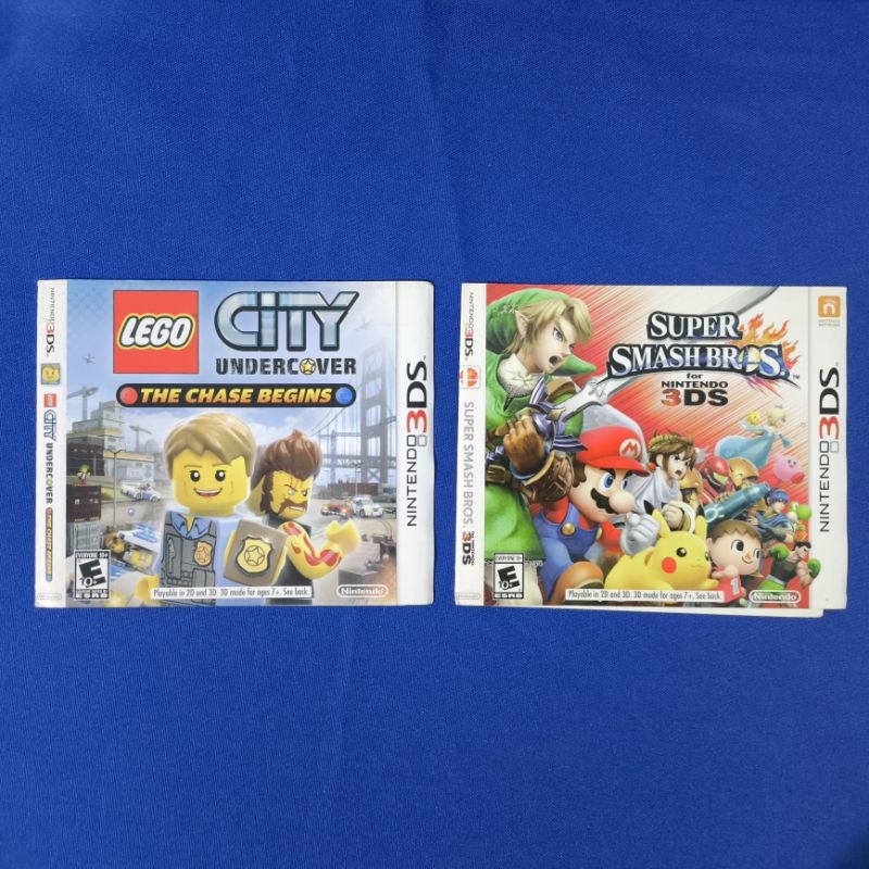 Lego City Undercover + Super Smash Bros (Somente o Encarte) | Shopee Brasil