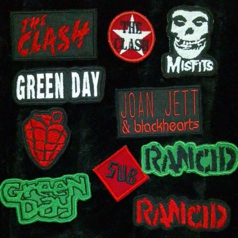 Patches Bordado Punkrock Psychobilly Ramones Misfits Clash Pistols ...