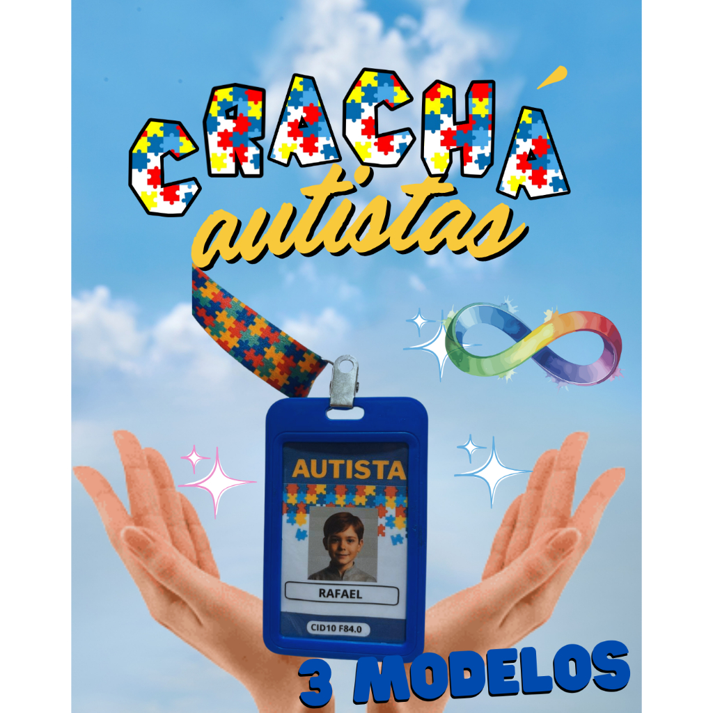 Crachá Personalizado para Pessoas com Transtorno do Espectro Autista ...