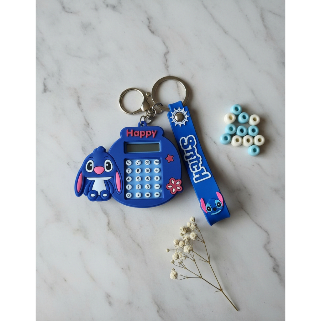 Chaveiro Stitch Mini Calculadora Portátil Para Escola Bolsa | Shopee Brasil