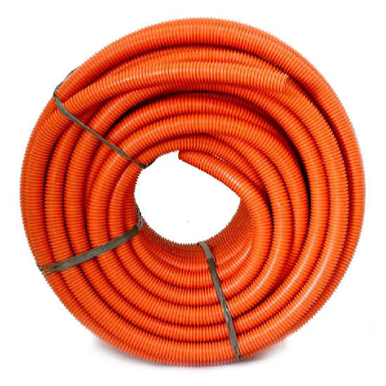Conduite Eletroduto Flexivel 1" Polegada Laranja 25 Mts Pead Alta ...