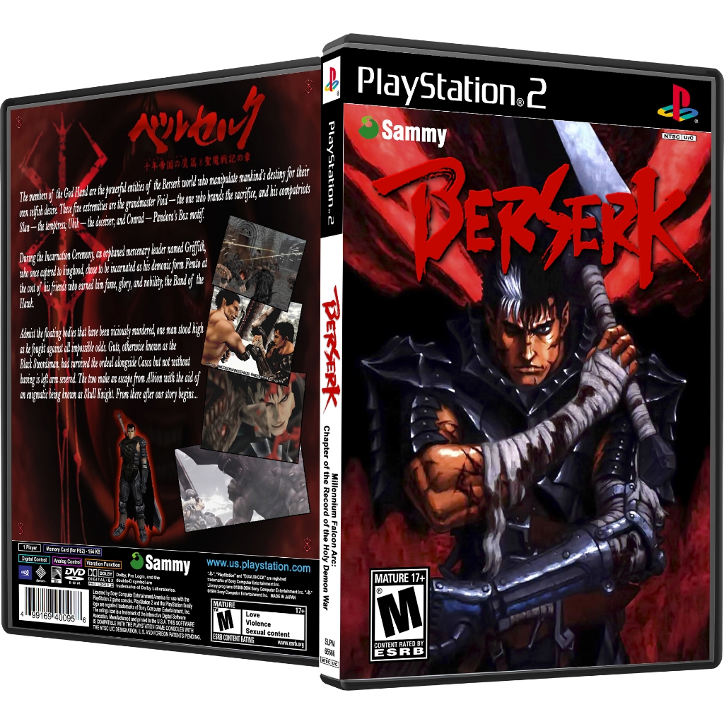 Berserk ps2 (Legendado PT-BR) – Mídia Física Com Encarte + Box Completo ...