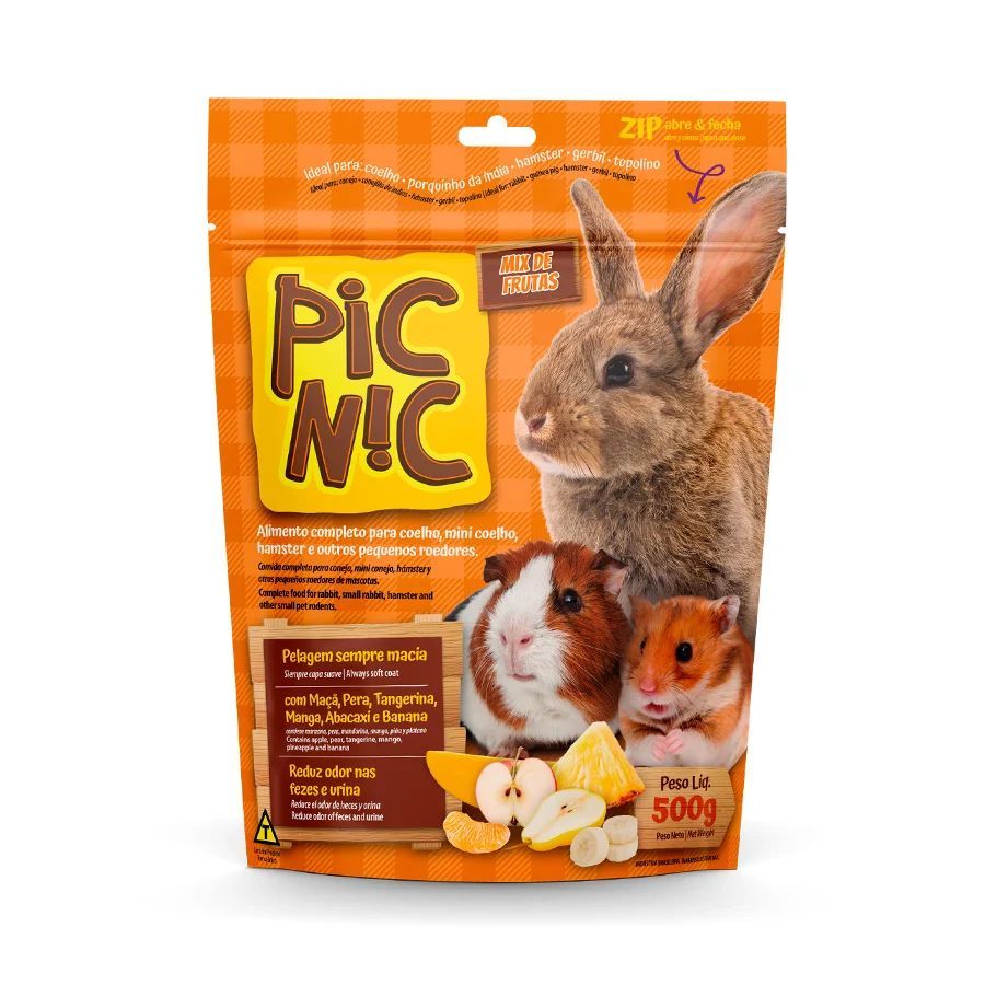 Ração Pic Nic Mix de Frutas Sem Corantes Artificiais 500g | Shopee Brasil